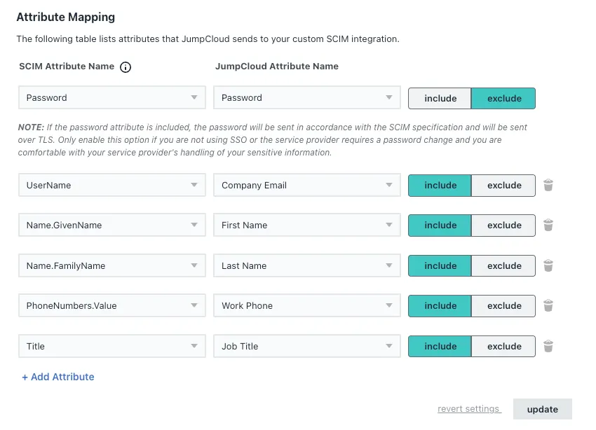 How do I set up SCIM provisioning with JumpCloud?